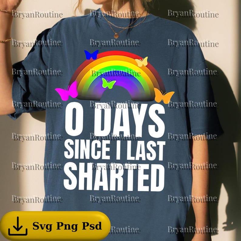 0 Days Since I Last Sharted PNG Svg, Funny Gross Humor Meme Graphic ...