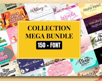 Special Font Bundle, Display Font, Cricut Font, Vintage Font, Baby Font, Retro Font - Etsy