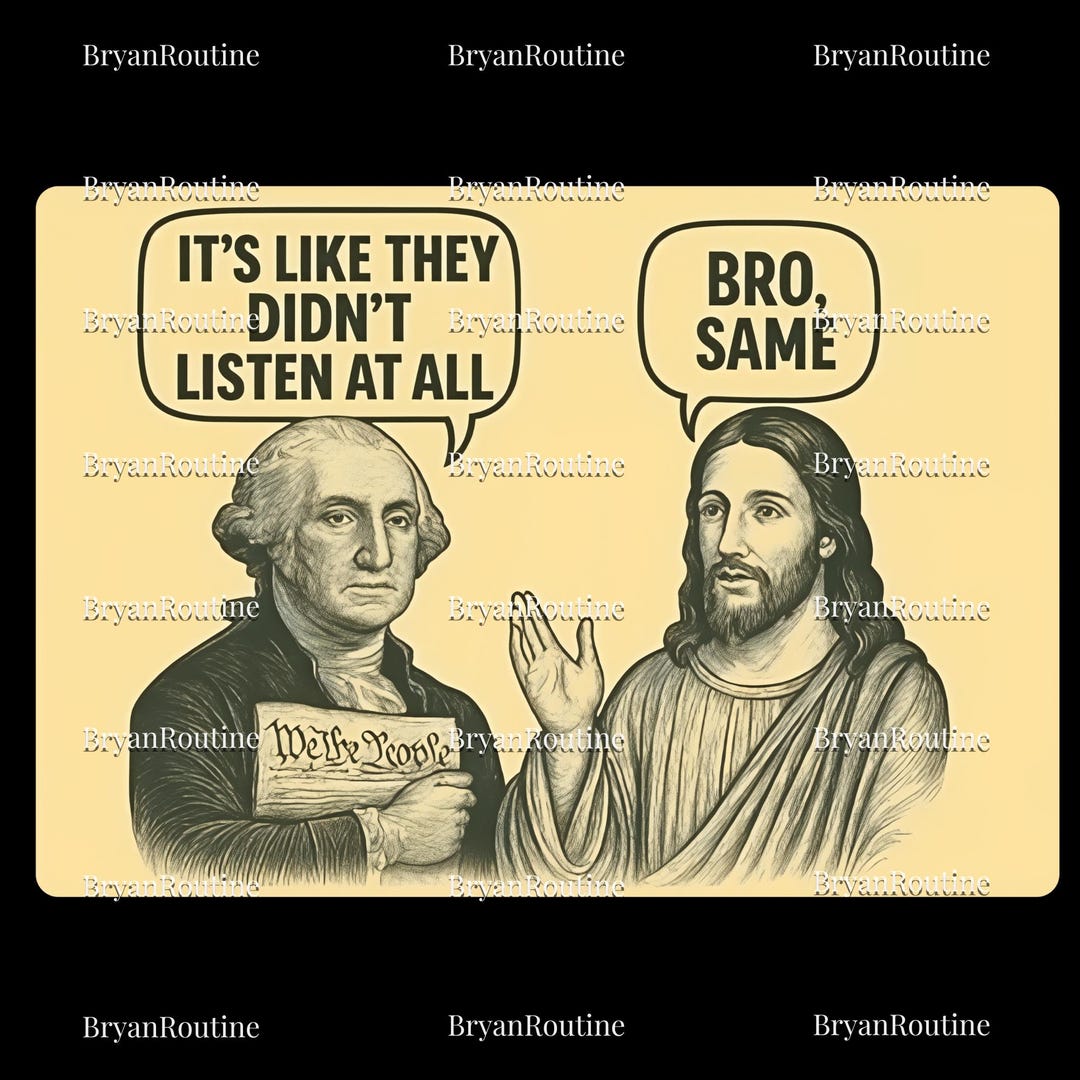 George and Jesus Png Svg, It's Like They Didn't Listen at All Bro Same ...