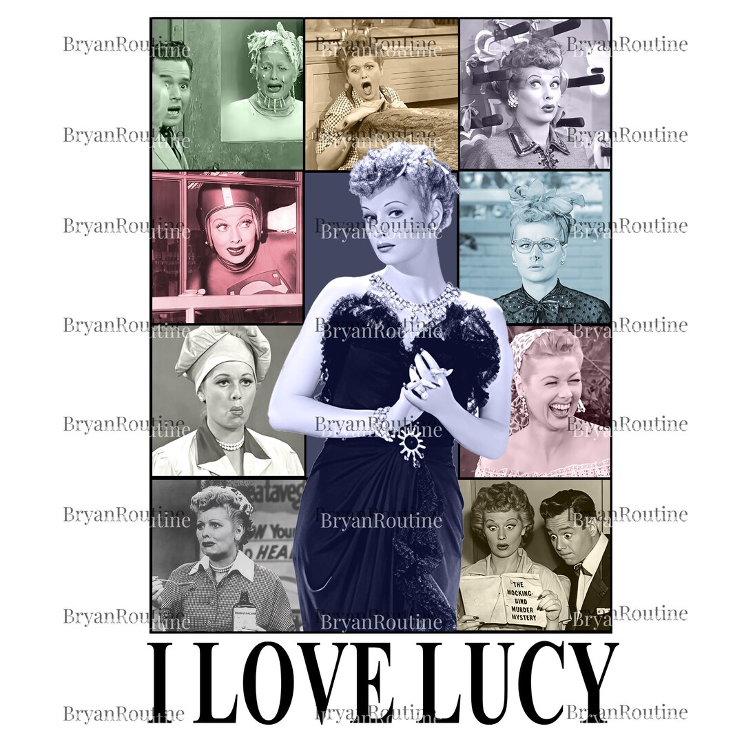 I Love Lucy Png, Lucy Ricardo Digital File, Sitcom Movie Graphic ...