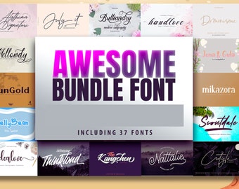 Special Font Bundle, Display Font, Cricut Font, Vintage Font, Baby Font, Retro Font - Etsy