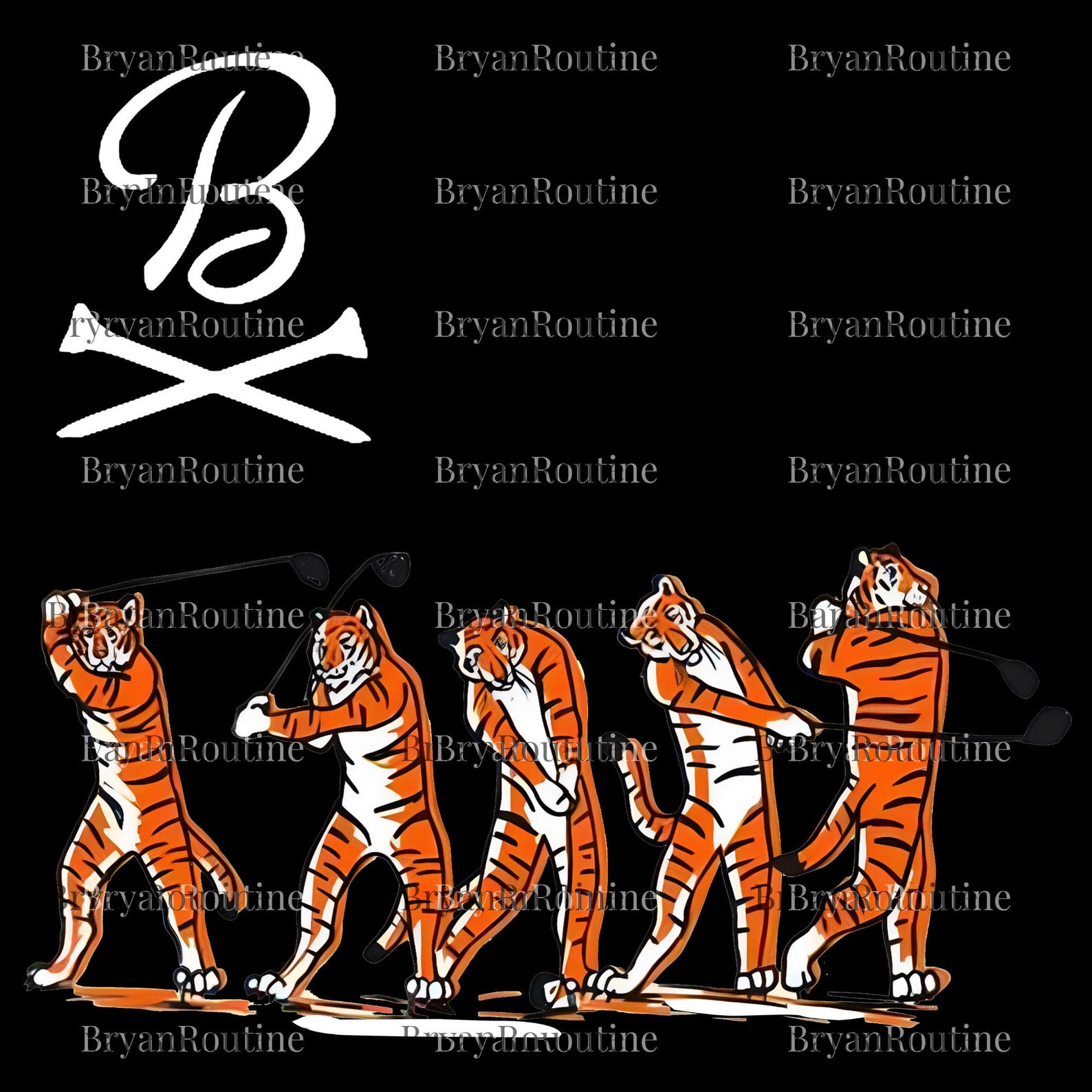 Barstool Golf Tiger Swing Svg PNG, Barstool Sports Digital File, Funny ...