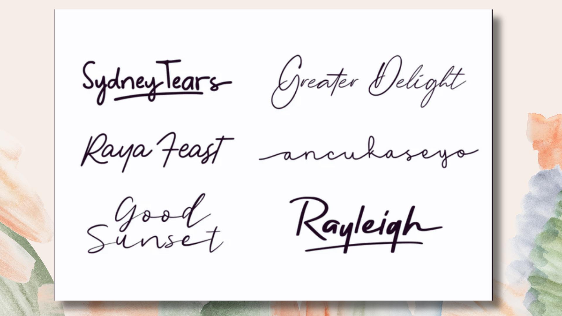 Cursive Font Svg, Font Svg, Digital Font Svg, Font Bundle for Logo ...