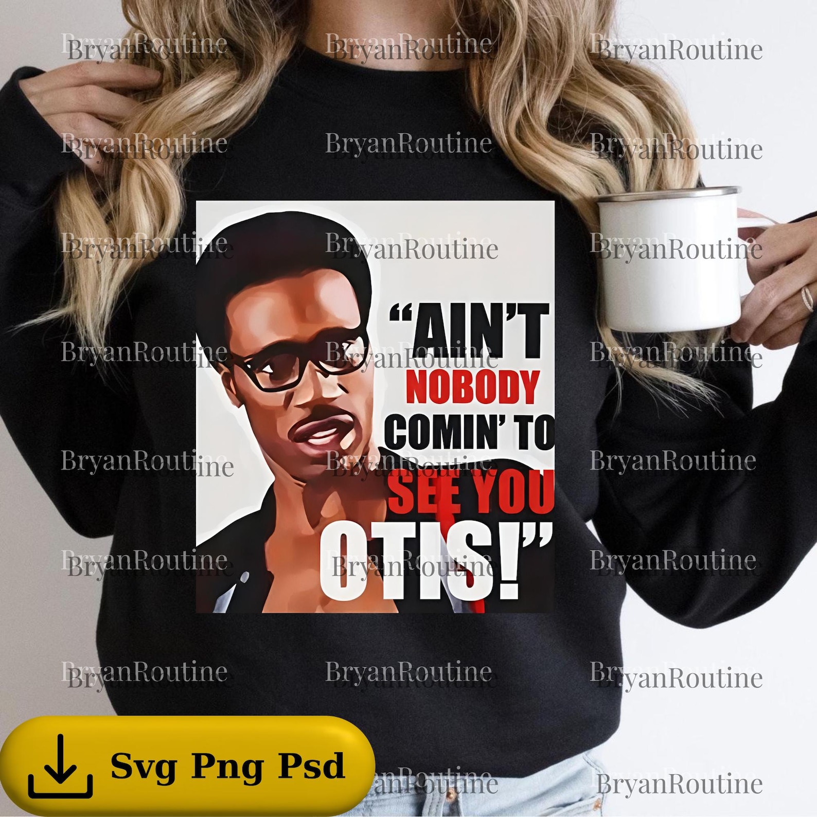 Ain't Nobody Coming to See You Otis PNG, Funny Temptations Music Tee ...