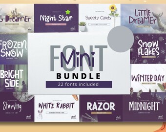 Stunning Font Bundle, Display Font, Cricut Font, Vintage Font, Baby Font, Retro Font - Etsy