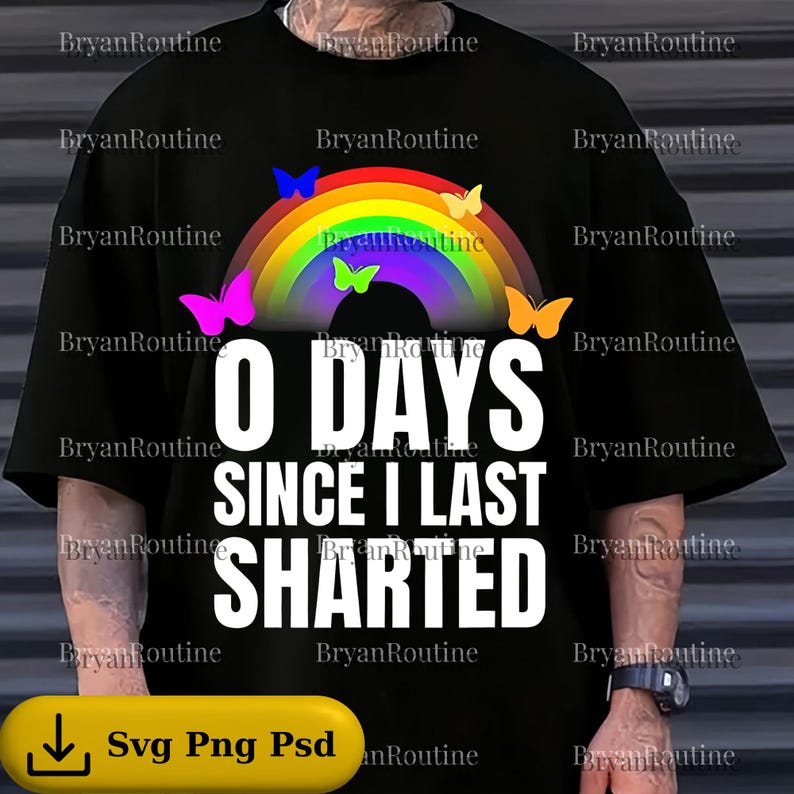 0 Days Since I Last Sharted PNG Svg, Funny Gross Humor Meme Graphic ...