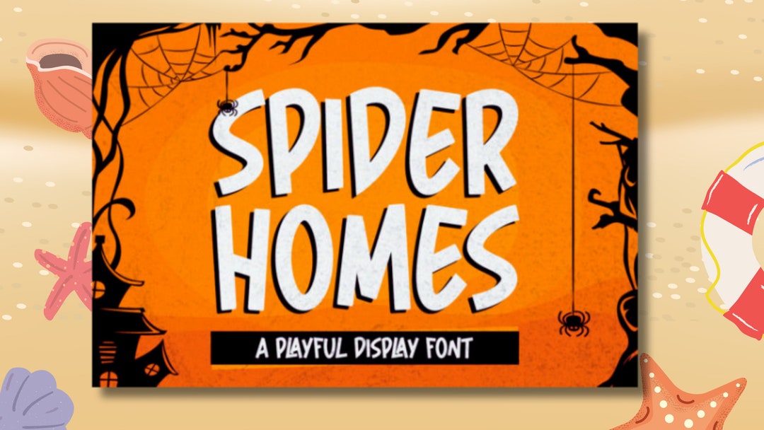Spider Home Font, Handwritten Font, Wedding Font, Modern Font, Display ...