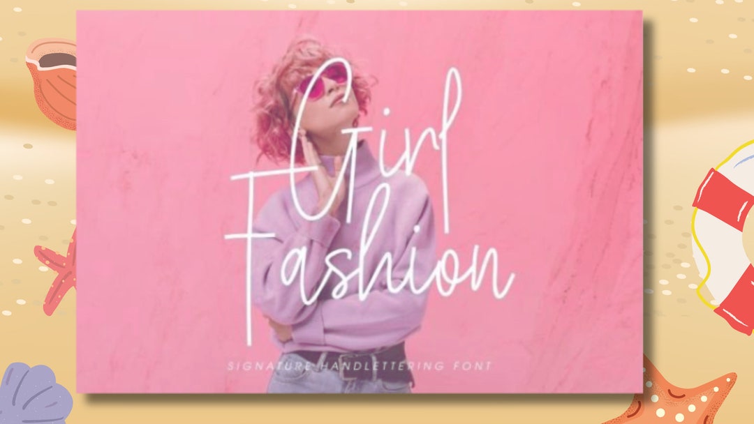Girl Fashion Font, Stylist Font, Signature Font, Script Font, Retro ...