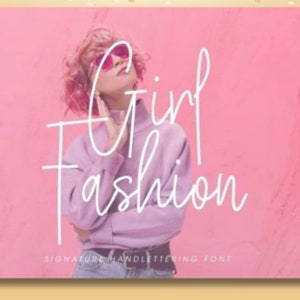 Girl Fashion Font, Stylist Font, Signature Font, Script Font, Retro ...