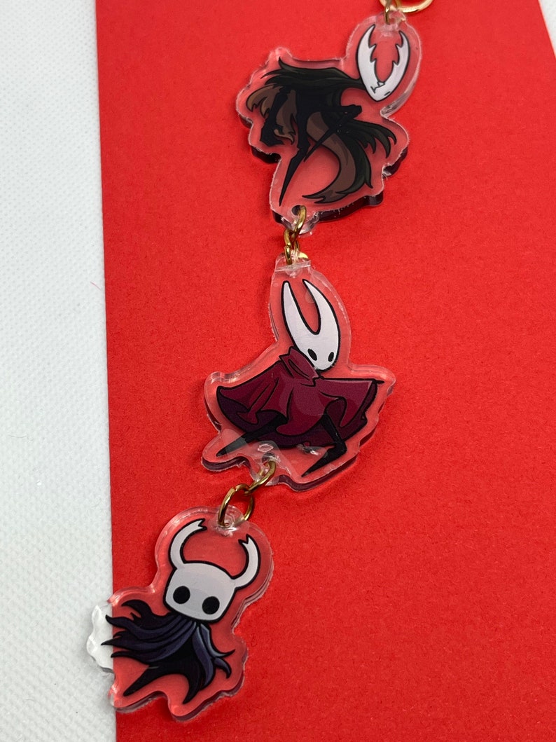 Hollow Knight, the Knight, Hornet and the Hollow Knight Keychain - Etsy
