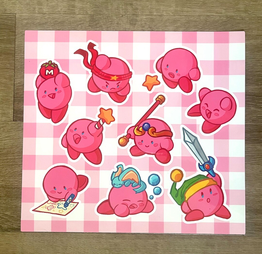 Kirby and Elfilin Sticker Sheet - Etsy