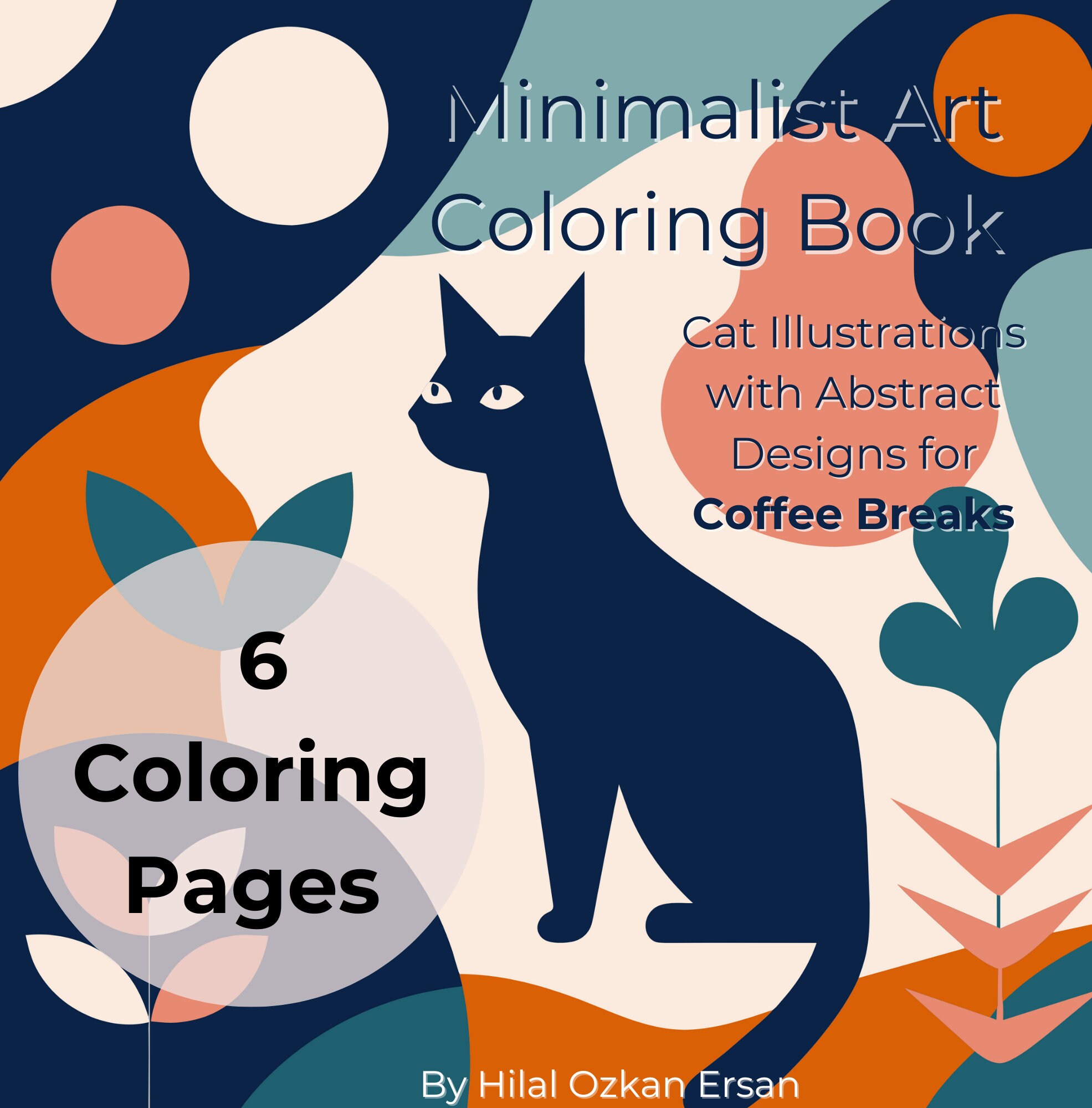 Minimalist Art Coloring Pages 3 - Etsy