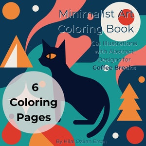 Minimalist Art Coloring Pages 13 - Etsy