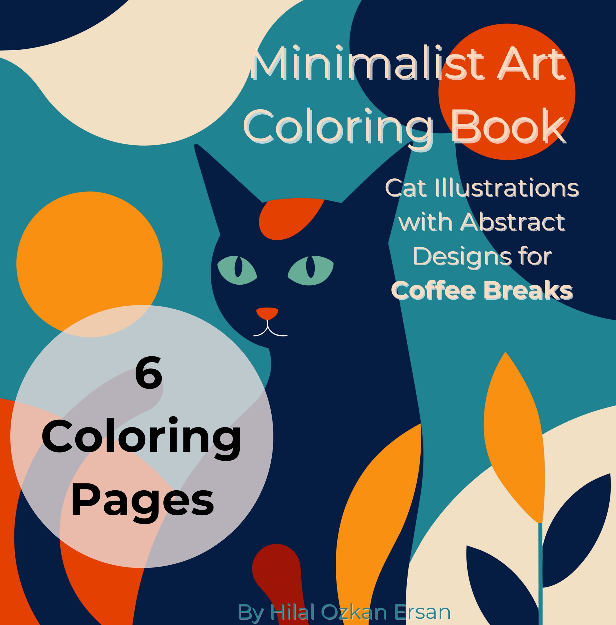 Minimalist Art Coloring Pages 5 - Etsy