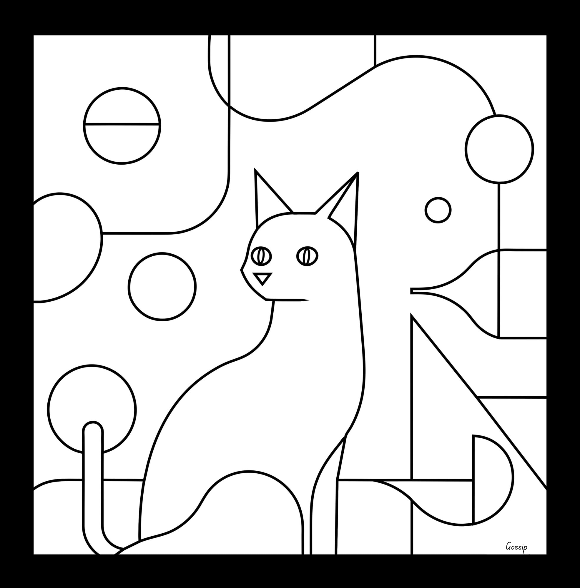 Minimalist Art Coloring Pages 5 - Etsy