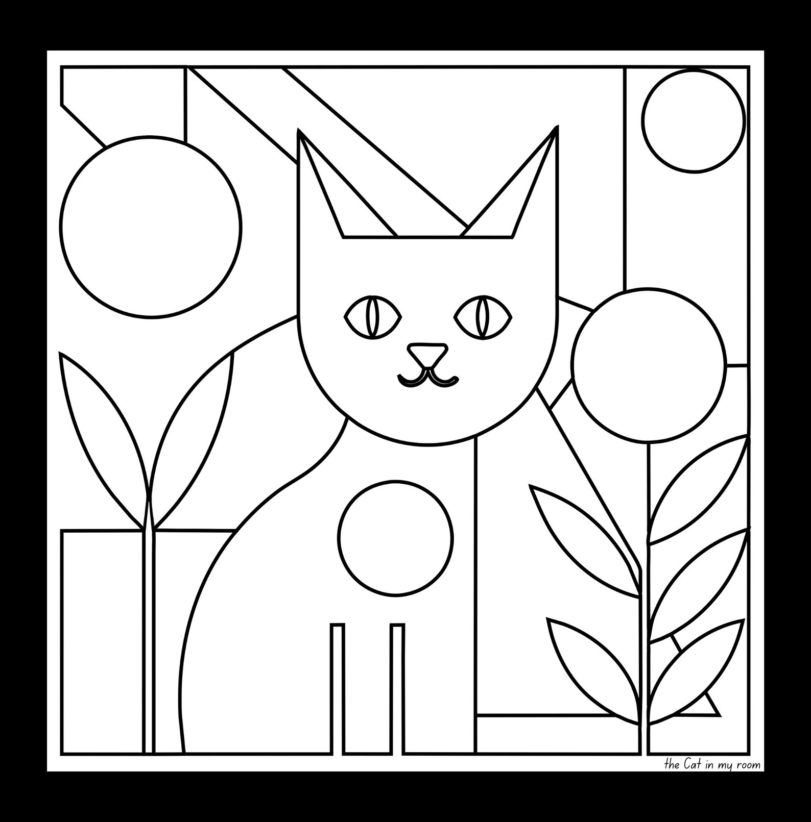 Minimalist Art Coloring Pages 10 - Etsy