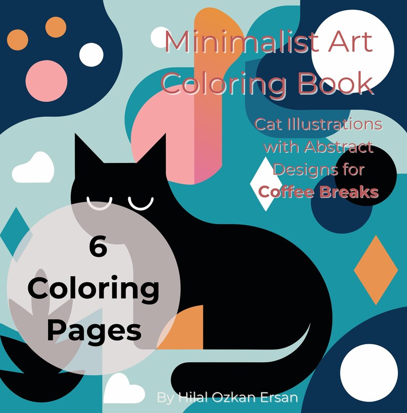 Minimalist Art Coloring Pages 18 - Etsy