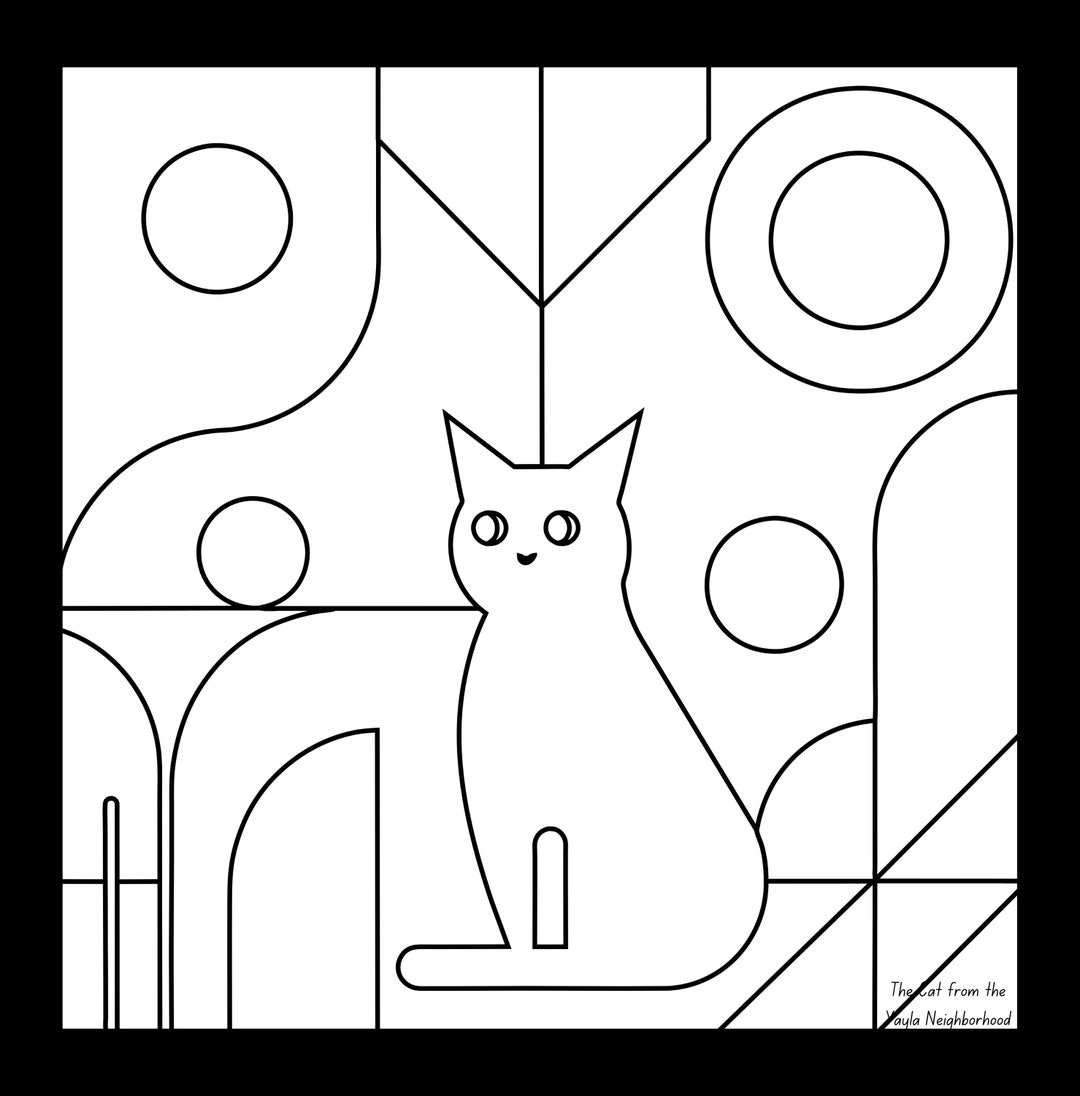 Minimalist Art Coloring Pages 12 - Etsy