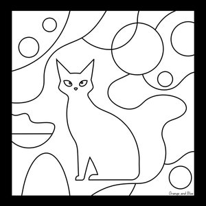 Minimalist Art Coloring Pages 3 - Etsy