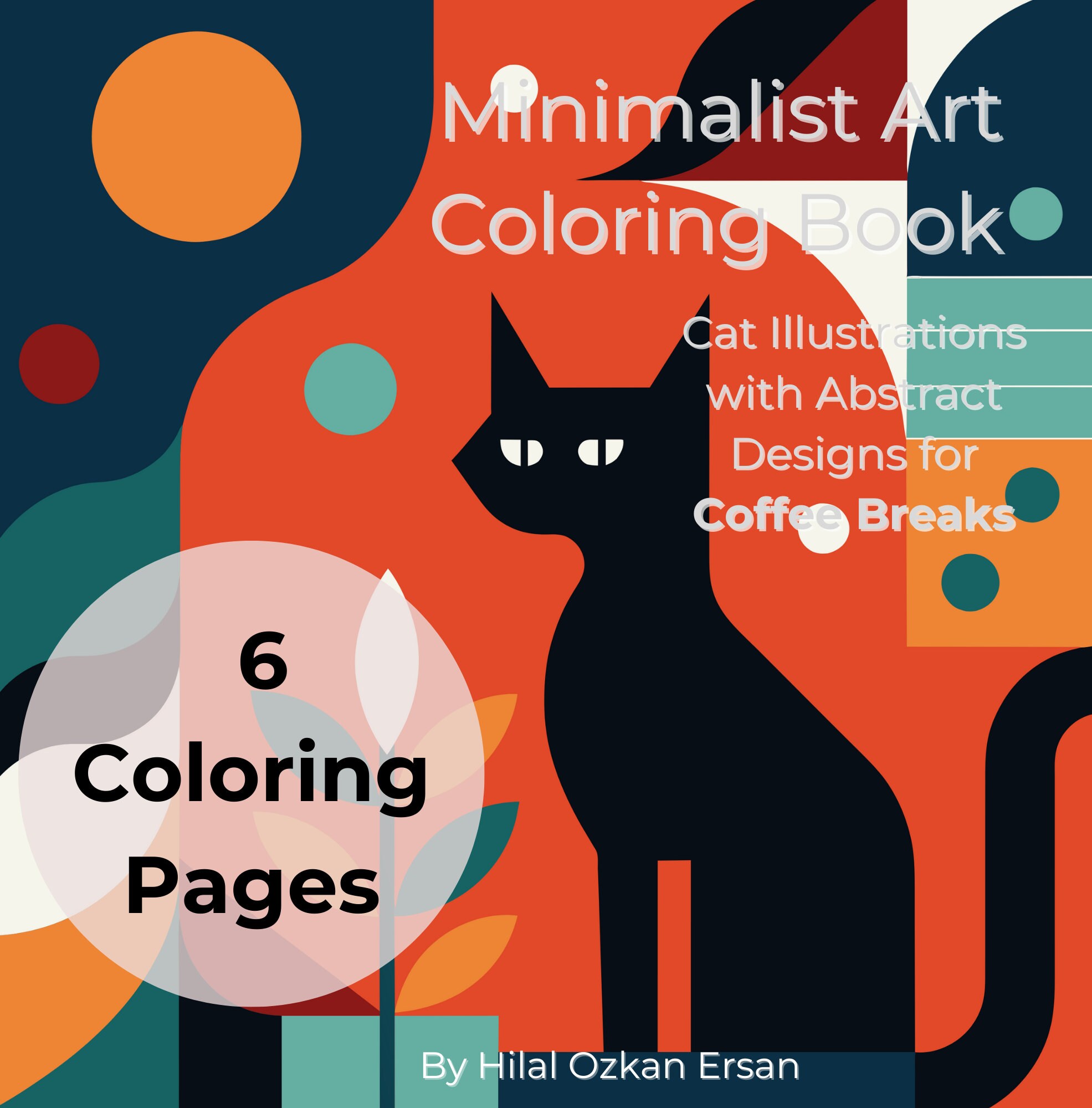 Minimalist Art Coloring Pages 7 - Etsy