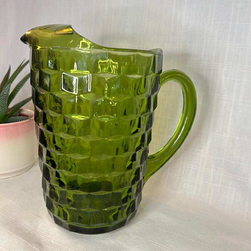 Cubed Whitehall Glassware - Etsy
