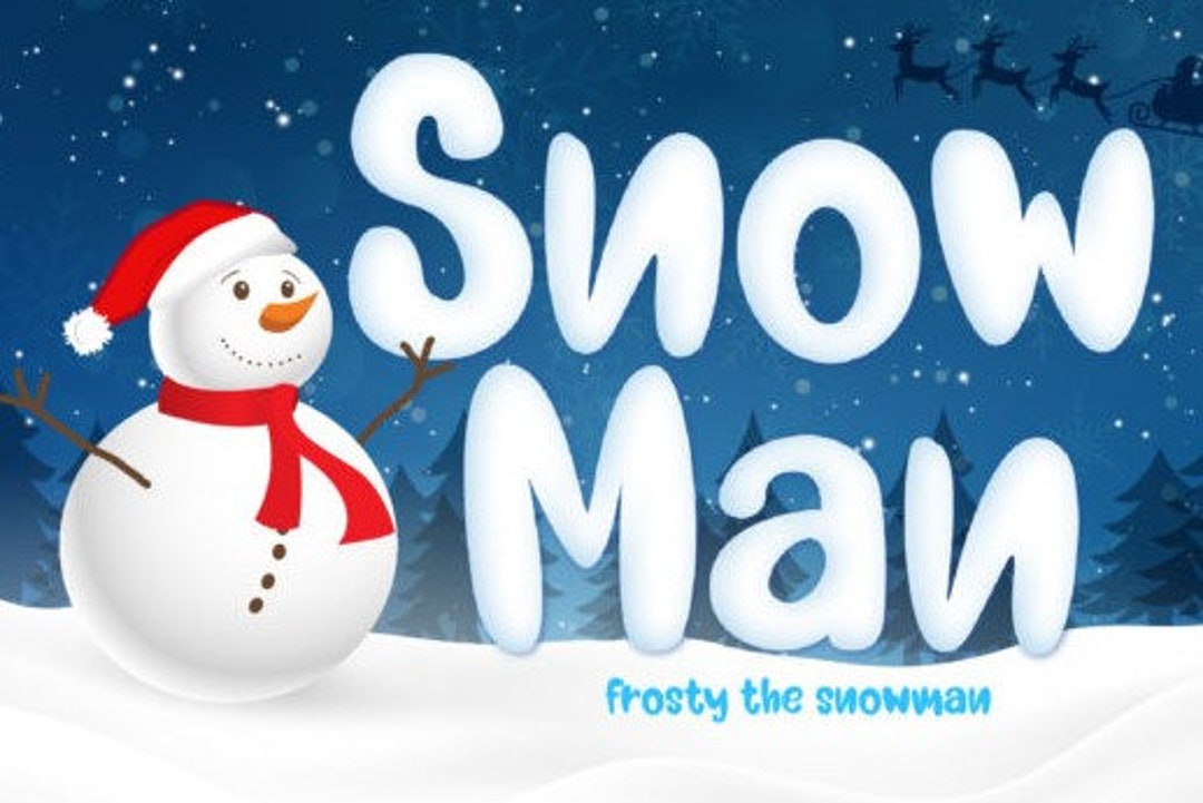 Snow Man Font, Serif Fonts, Classy Fonts, Procreate Font, Luxury Font ...