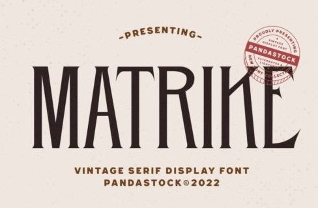 Matrike Display Font, Unique Script Font, Serif Signature Font, Modern ...