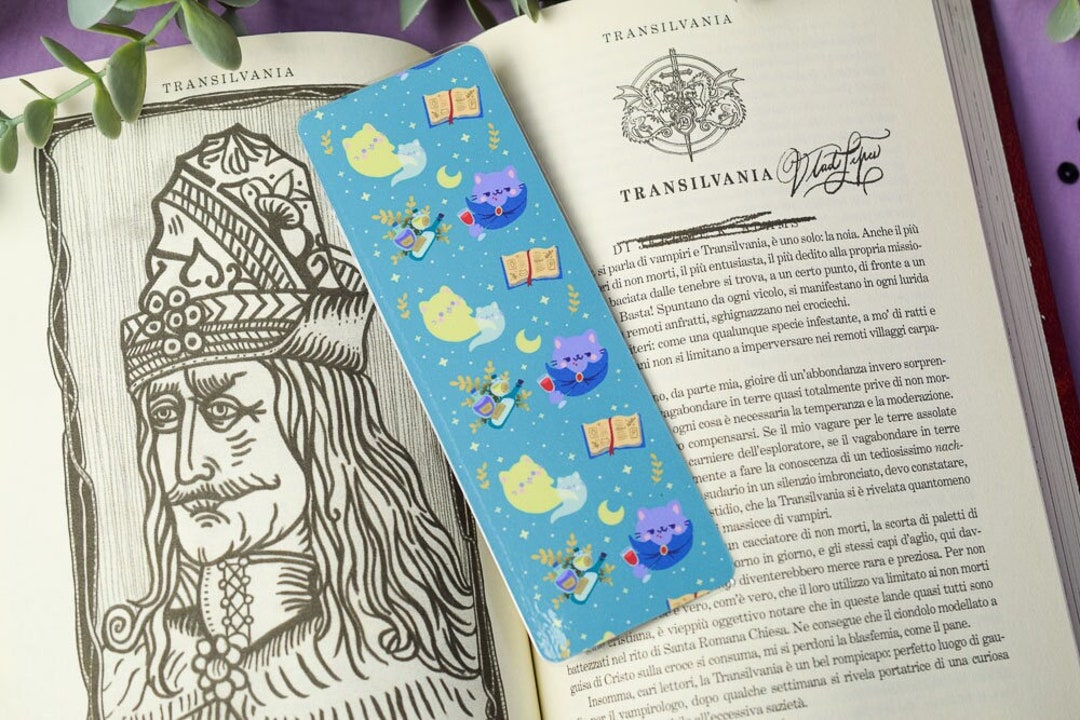Vampy & Ghostie Kawaii Bookmark Cute Cat Bookmark Book Bookmark ...