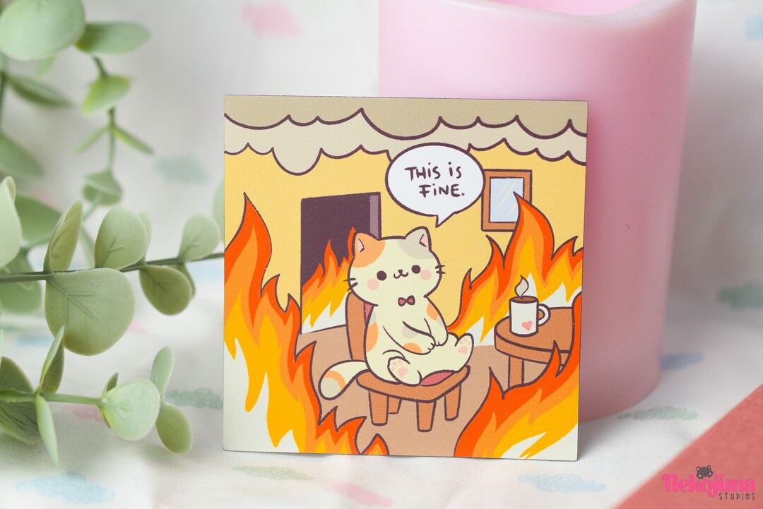 Lindo imán gato Esto es buen meme, lindo imán de nevera, imán kawaii ...