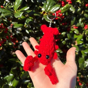 Crochet Keychain Crawfish Plush - Etsy