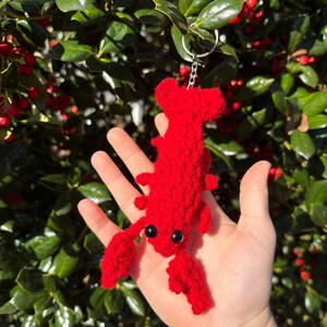 Crochet Keychain Crawfish Plush - Etsy