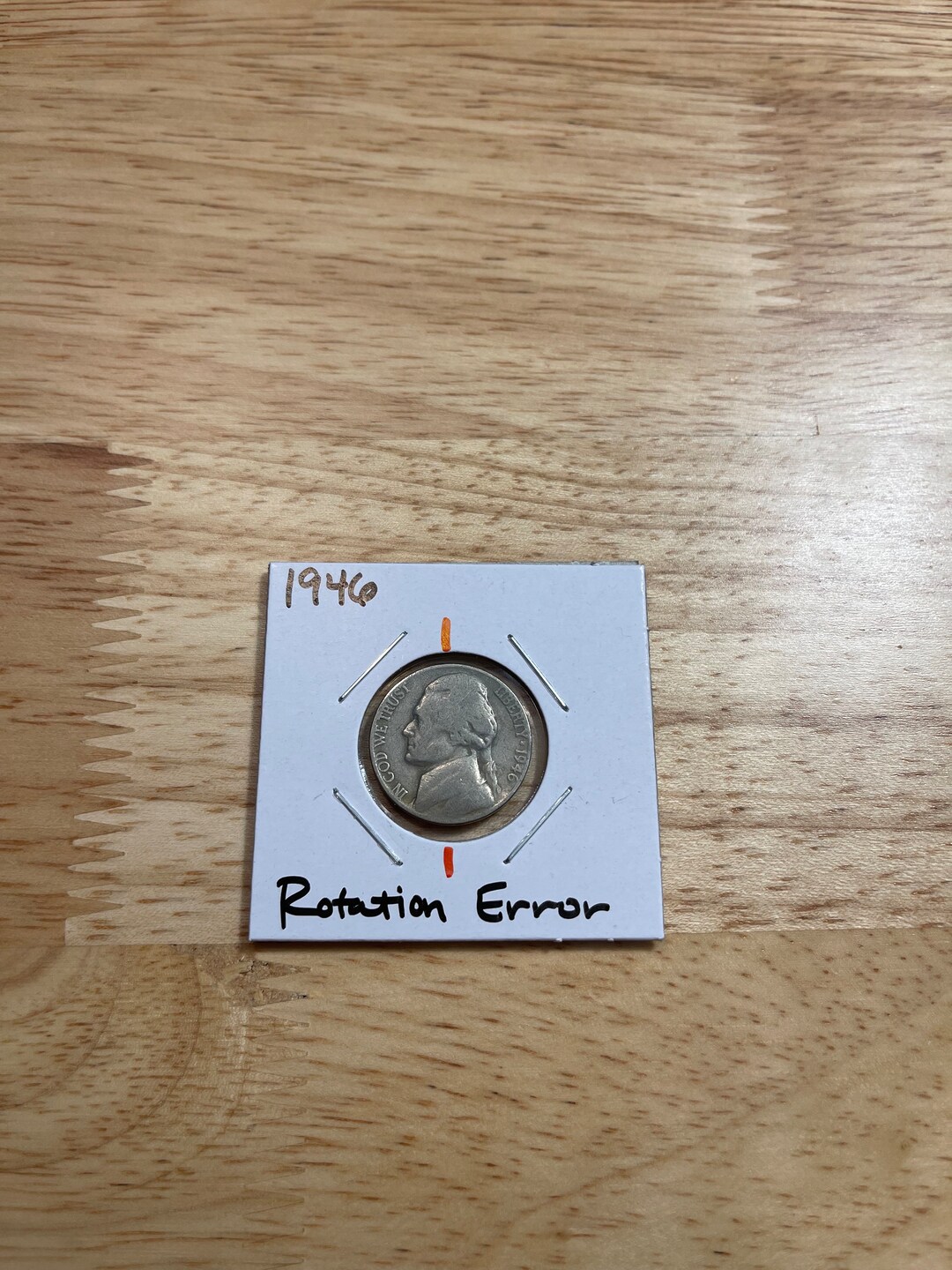 1946 Jefferson Nickel No Mint Mark Rotation Error Coin Collectable - Etsy