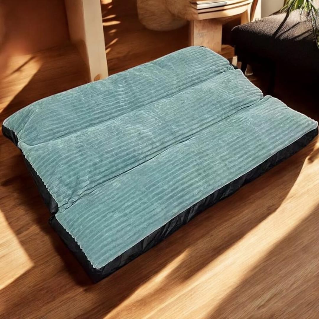 Removable Soft Dog Sleeping Mat Winter Warm Corduroy Pet Bed, Portable ...