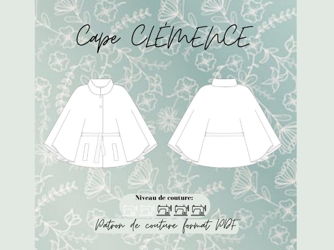 Cape Pattern - Pattern - Sewing Pattern - Cape Pattern PDF - Women's ...