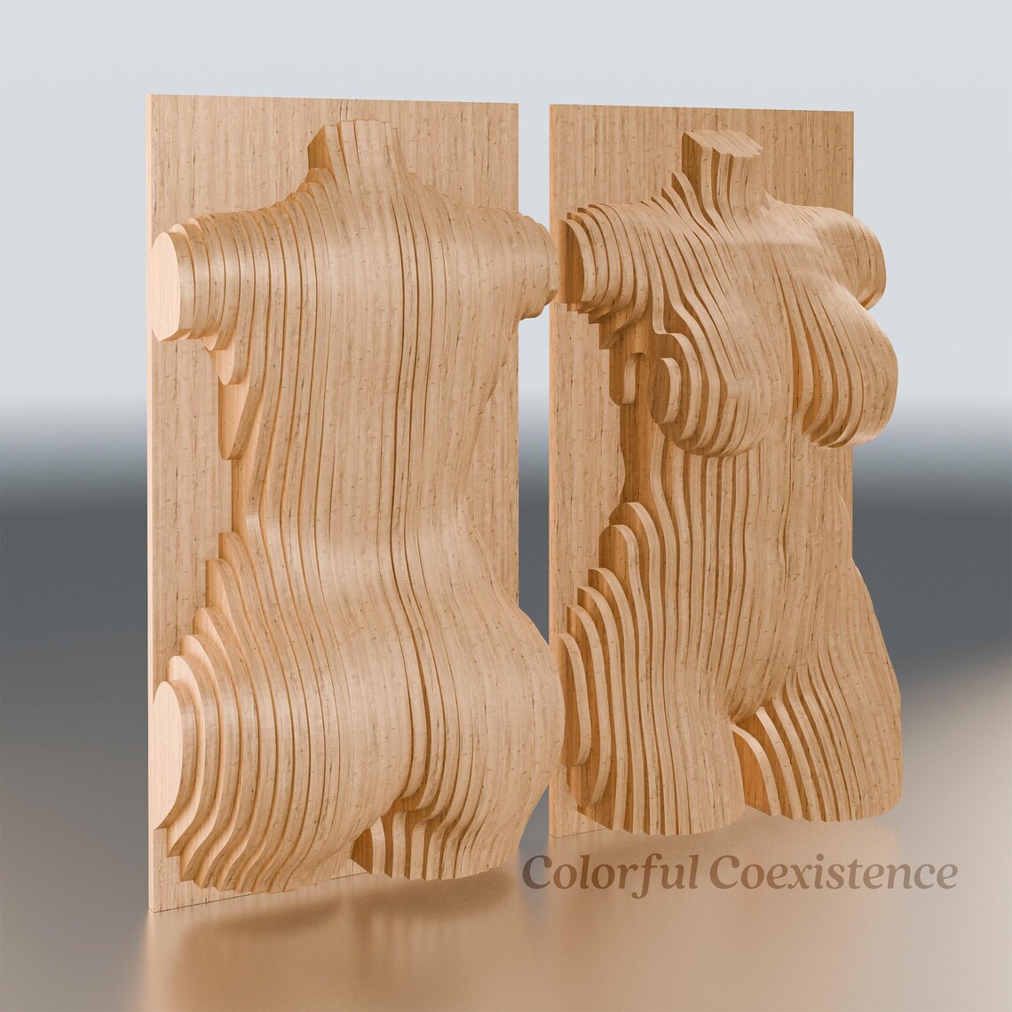 Parametric Wall Art Woman Body Laser Cutting File Cnc Files SVG DXF DIY ...