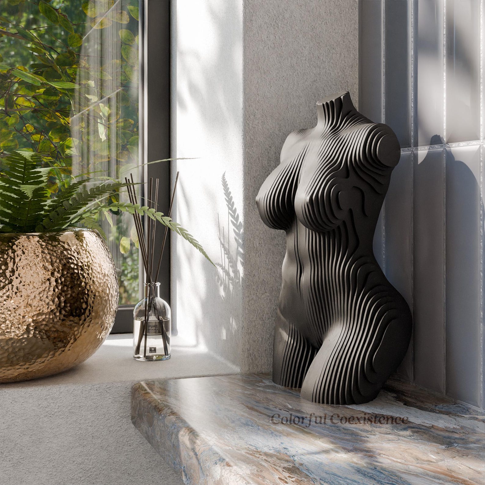 Parametric Sculpture Art Laser Cutting File Cnc Files DXF SVG PDF Woodworking Plan Parametric ...