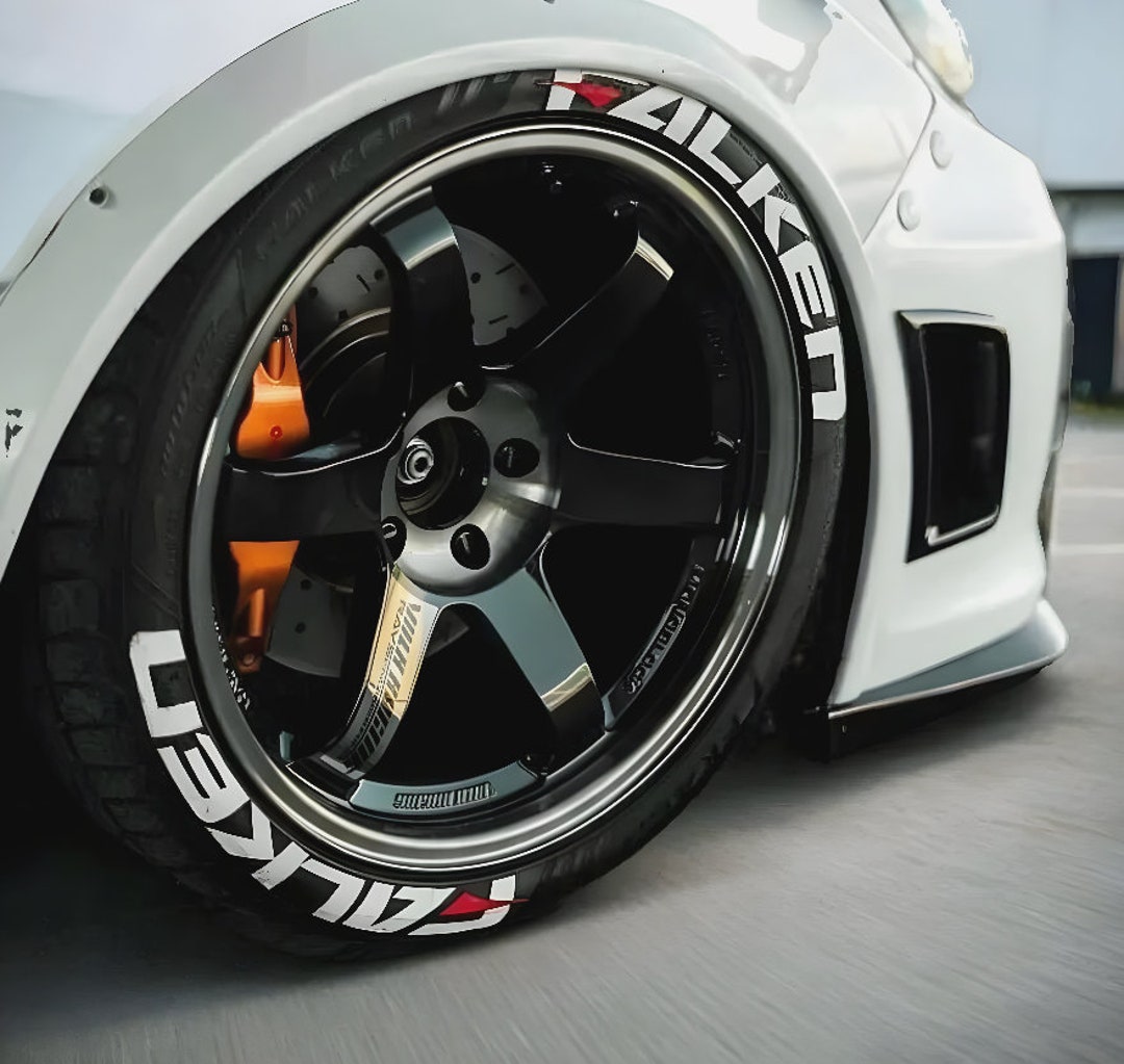 Tire Sticker Lettering Falk Permanent Decals for 15'22'' Tires Font ...