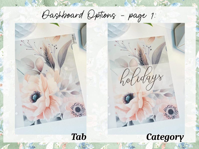 Green Dashboard Aesthetic Dashboard A6 Dashboard A7 Dashboard ...