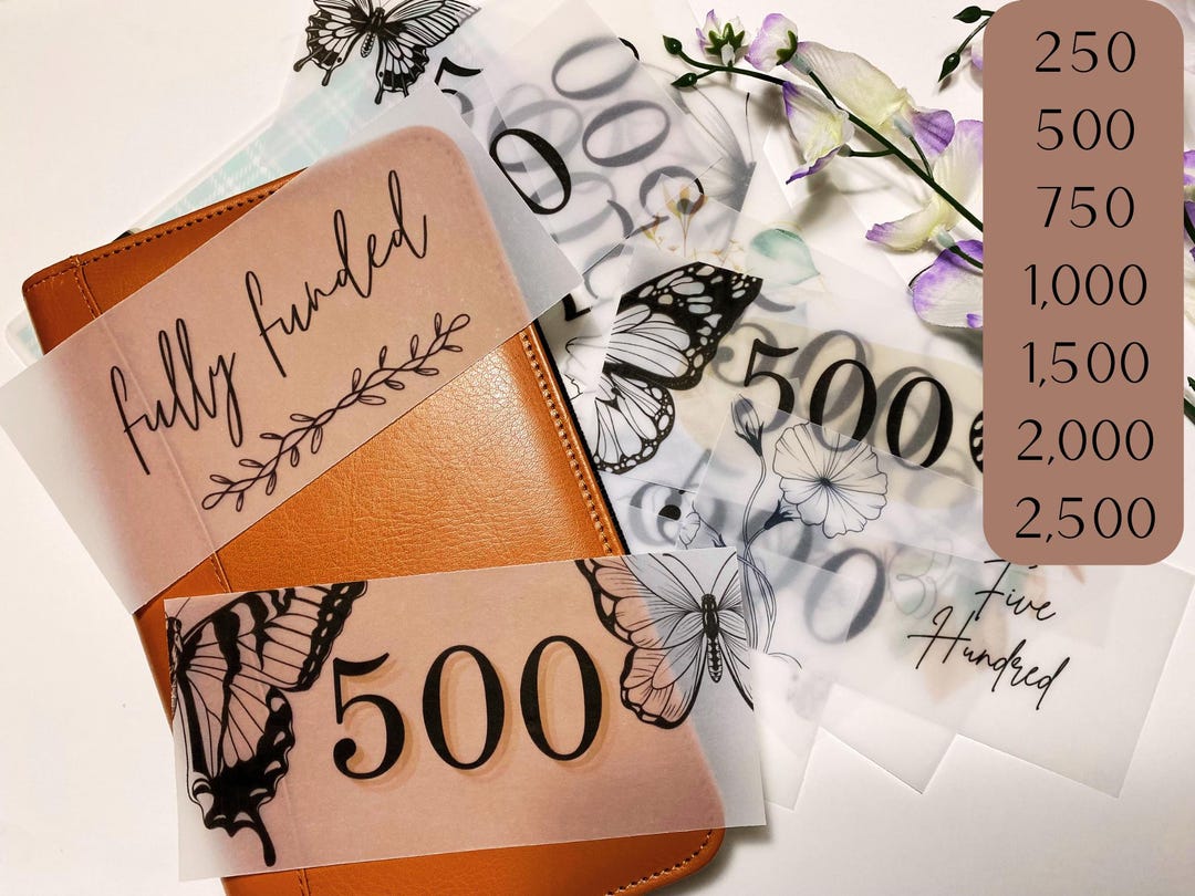 Butterfly Money Placeholder Flower Placeholder Matte Cash Placeholder ...