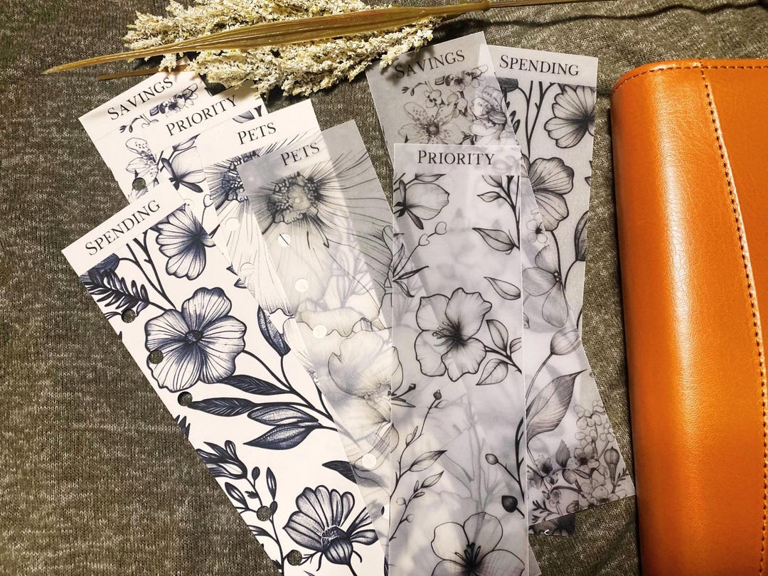 A6 Flower Dividers Eucalyptus Flower Divider A6 Personal Planner A6 ...