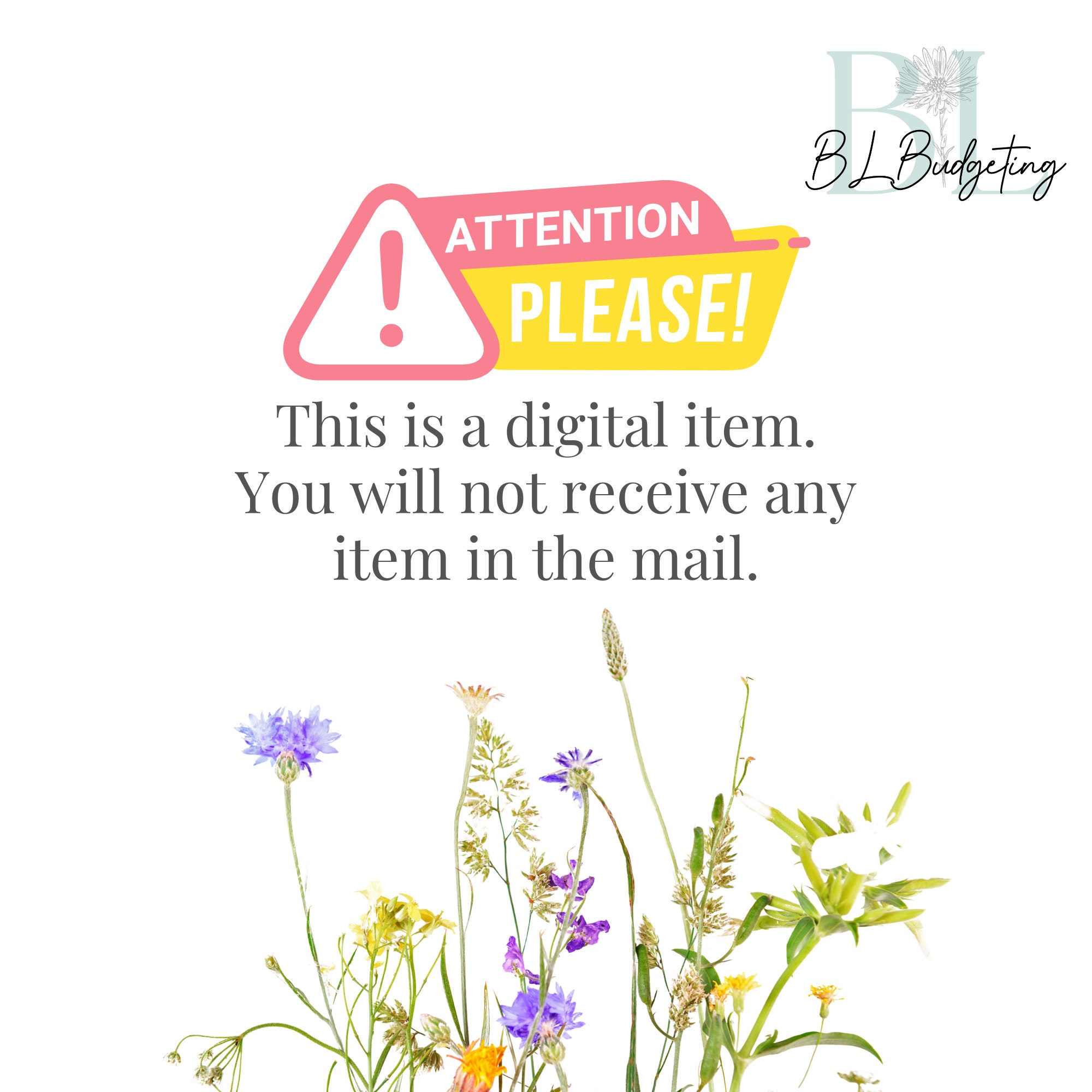 Minimalist Budget Planner Printable Flower Expense Tracker Printable ...