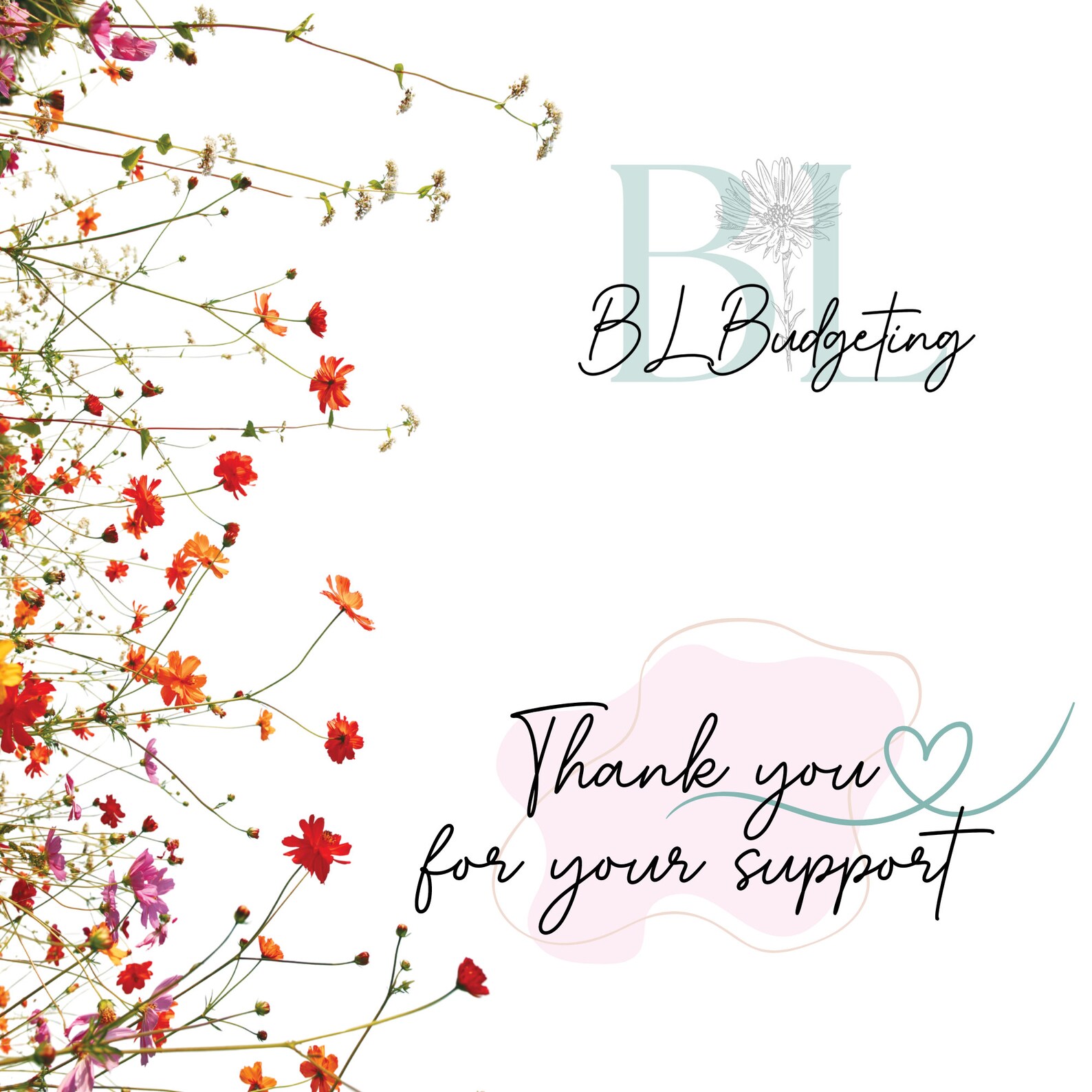 Minimalist Budget Planner Printable Flower Expense Tracker Printable ...