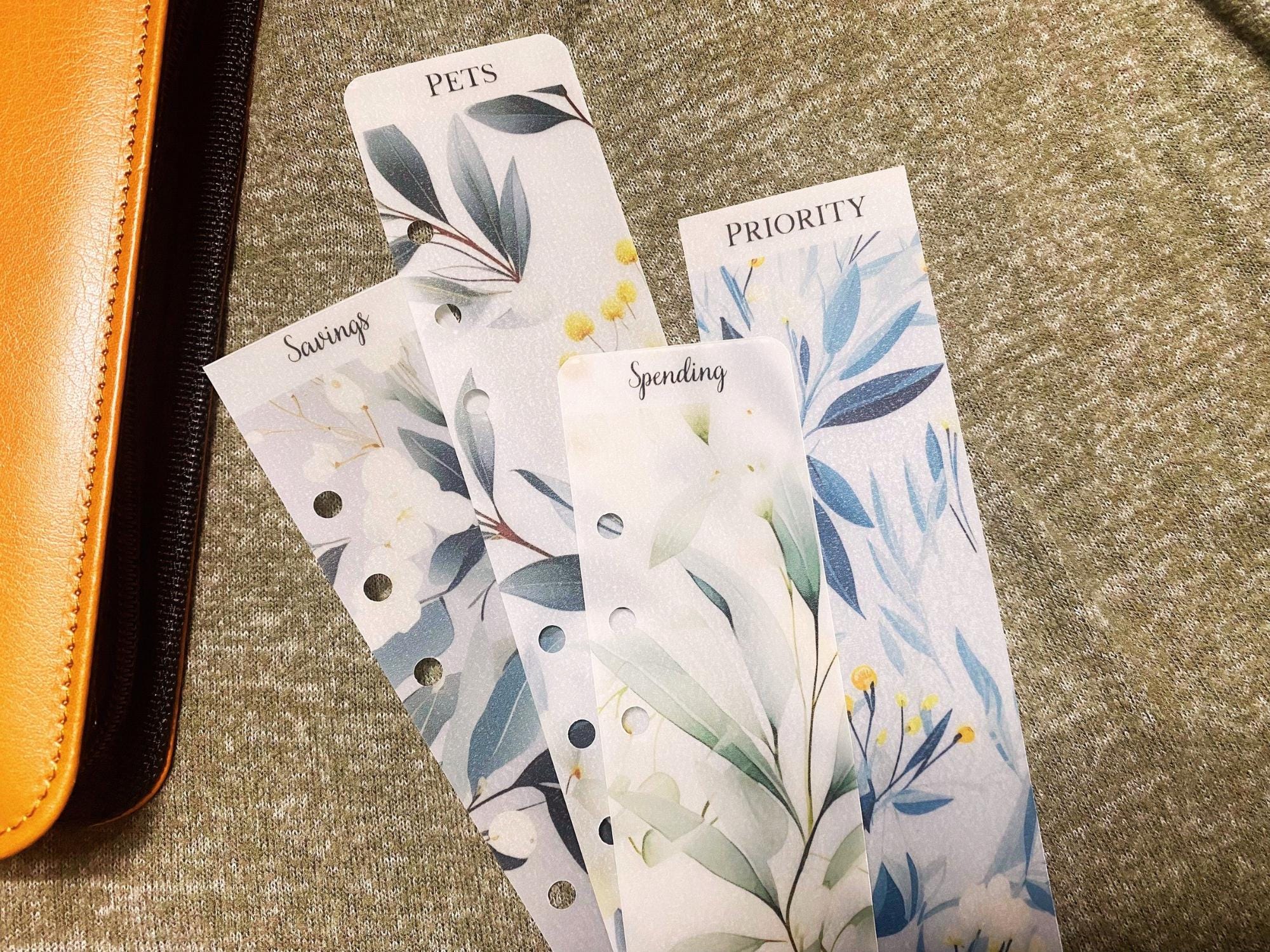 A6 Flower Dividers Eucalyptus Flower Divider A6 Personal Planner A6 ...