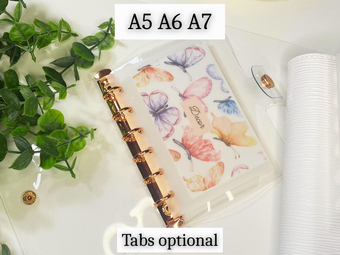 Multicolor Butterfly Cash Envelope | A5 Dashboard | A6 Dashboard | A7 ...