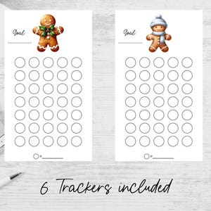 Christmas Savings Tracker Gingerbread Man Savings Tracker A6 Savings ...