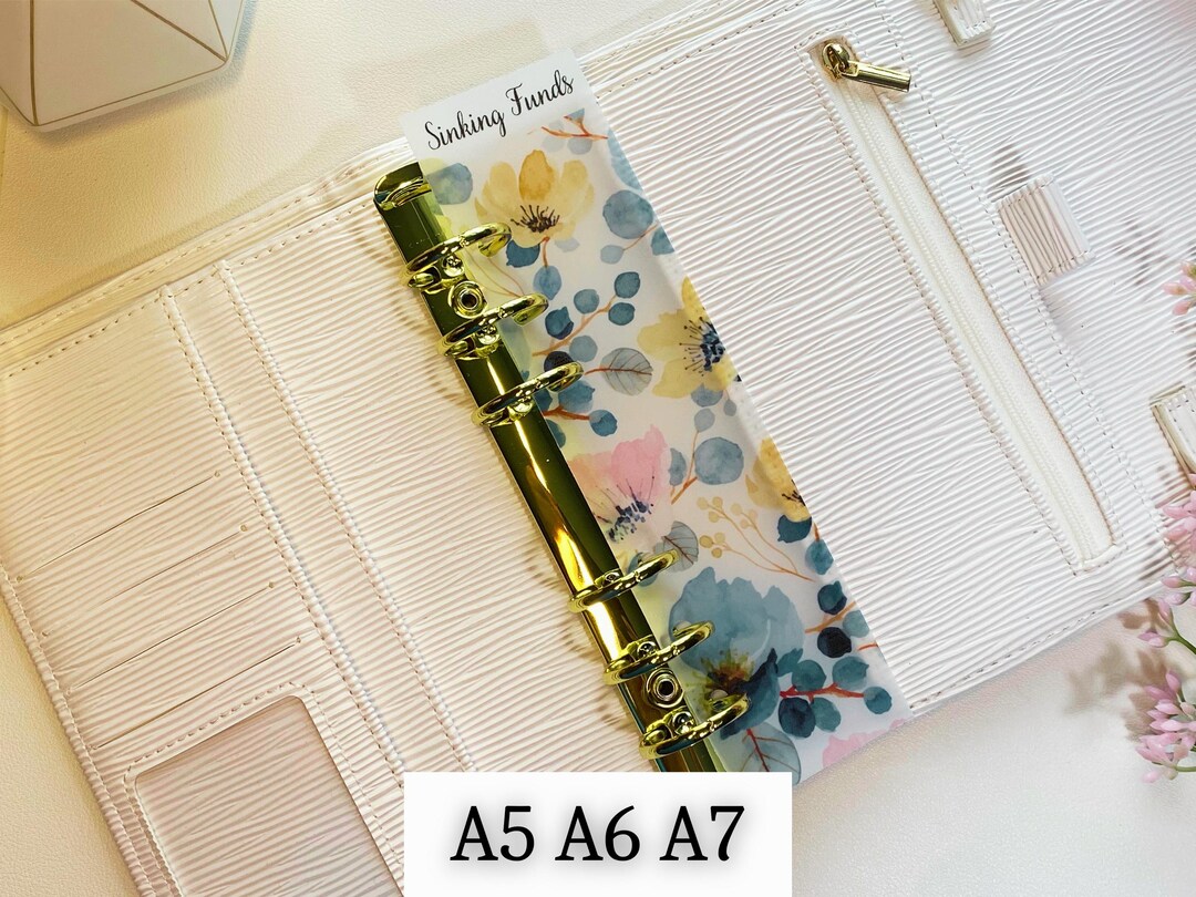 Blue Flower Divider A6 Divider Custom Dividers A6 Divider A5 Divider A7 ...