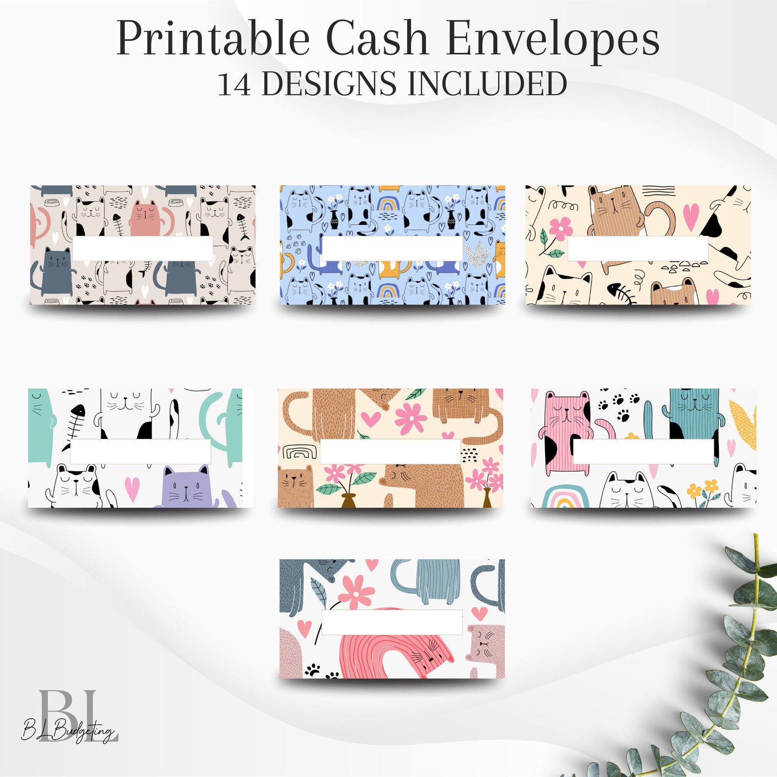 Dog Cash Envelope Cat Cash Envelope Pet Cash Envelope Printable Cash ...