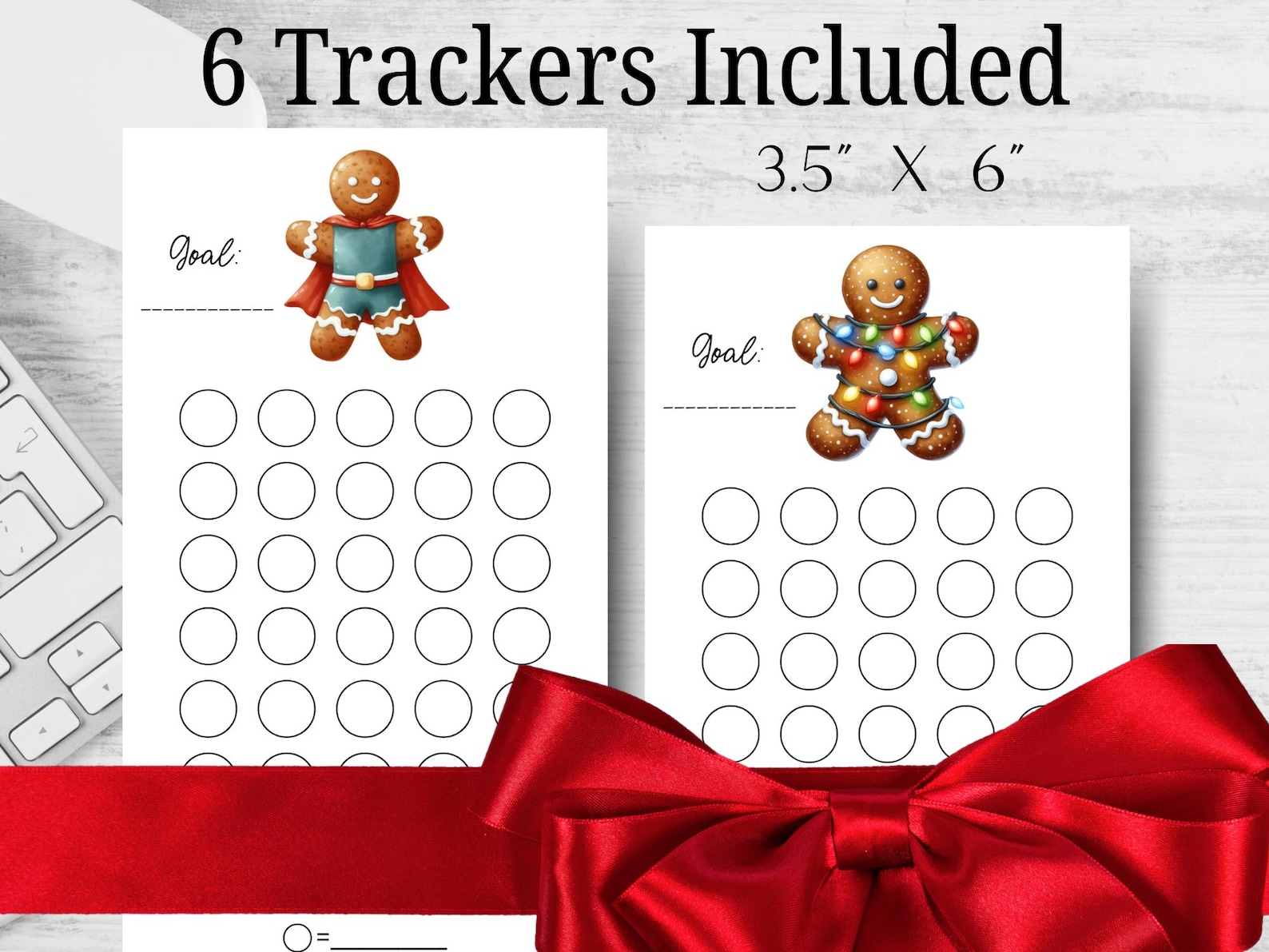 Christmas Savings Tracker Gingerbread Man Savings Tracker A6 Savings ...