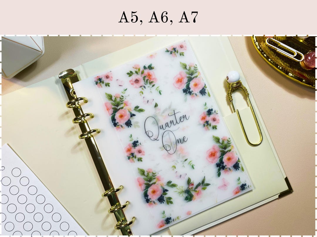 A6 Floral Dashboard A5 Flower Dashboard A7 Dashboard Minimalistic ...