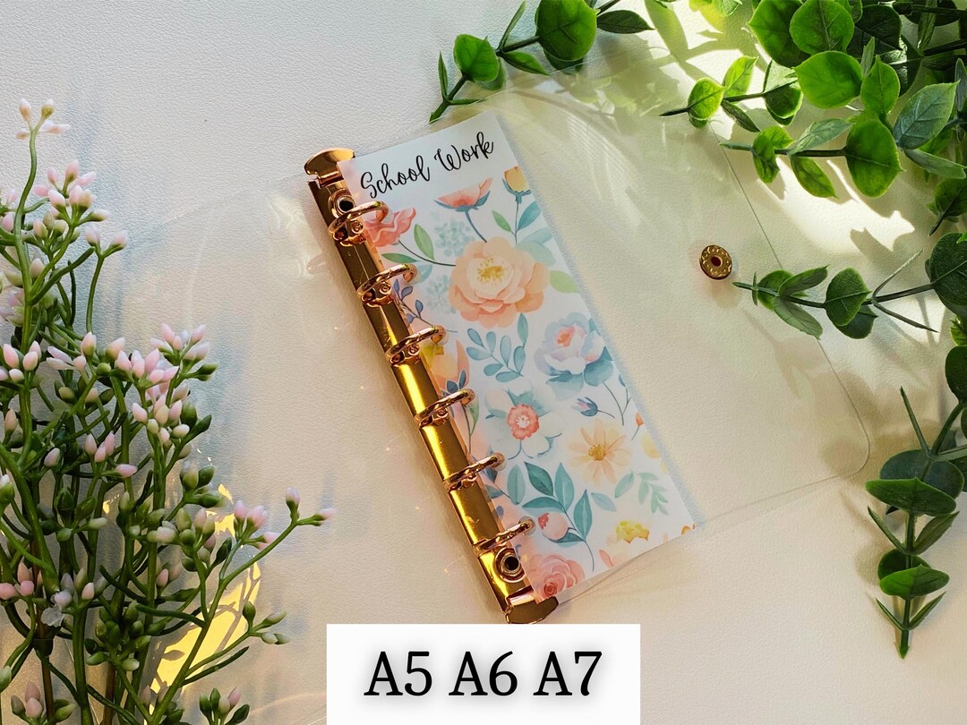 Blue Flower Divider A6 Divider Custom Dividers A6 Divider A5 Divider A7 ...